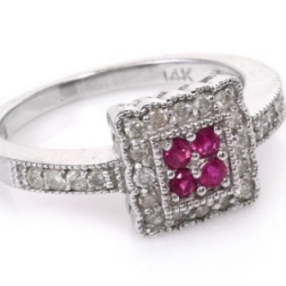 14k Burmese Ruby and Diamond | Jewelry | Lovely Burmese Ruby And ...
